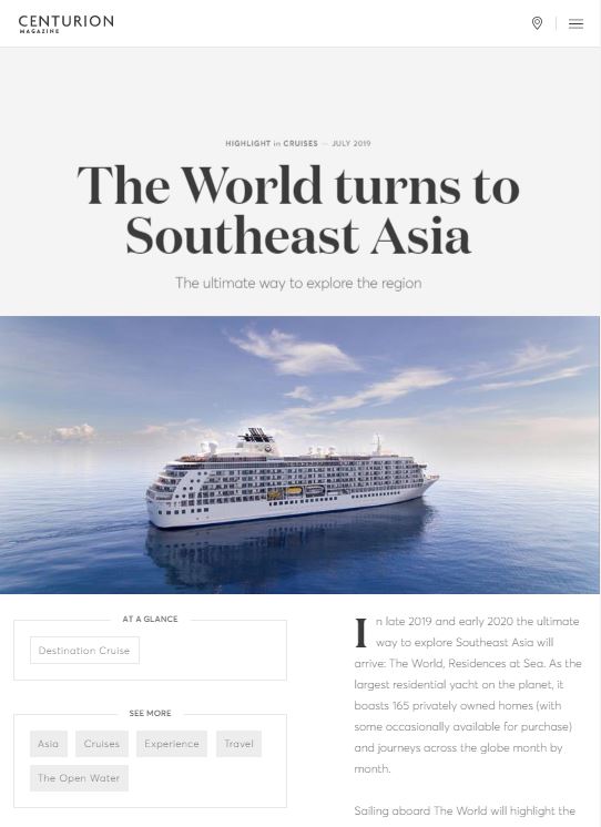 Centurion Magazine Online (EMEA) - The World