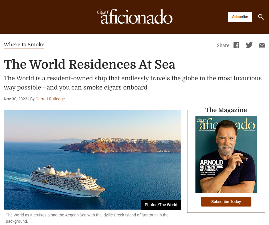 Cigar Aficionado - The World