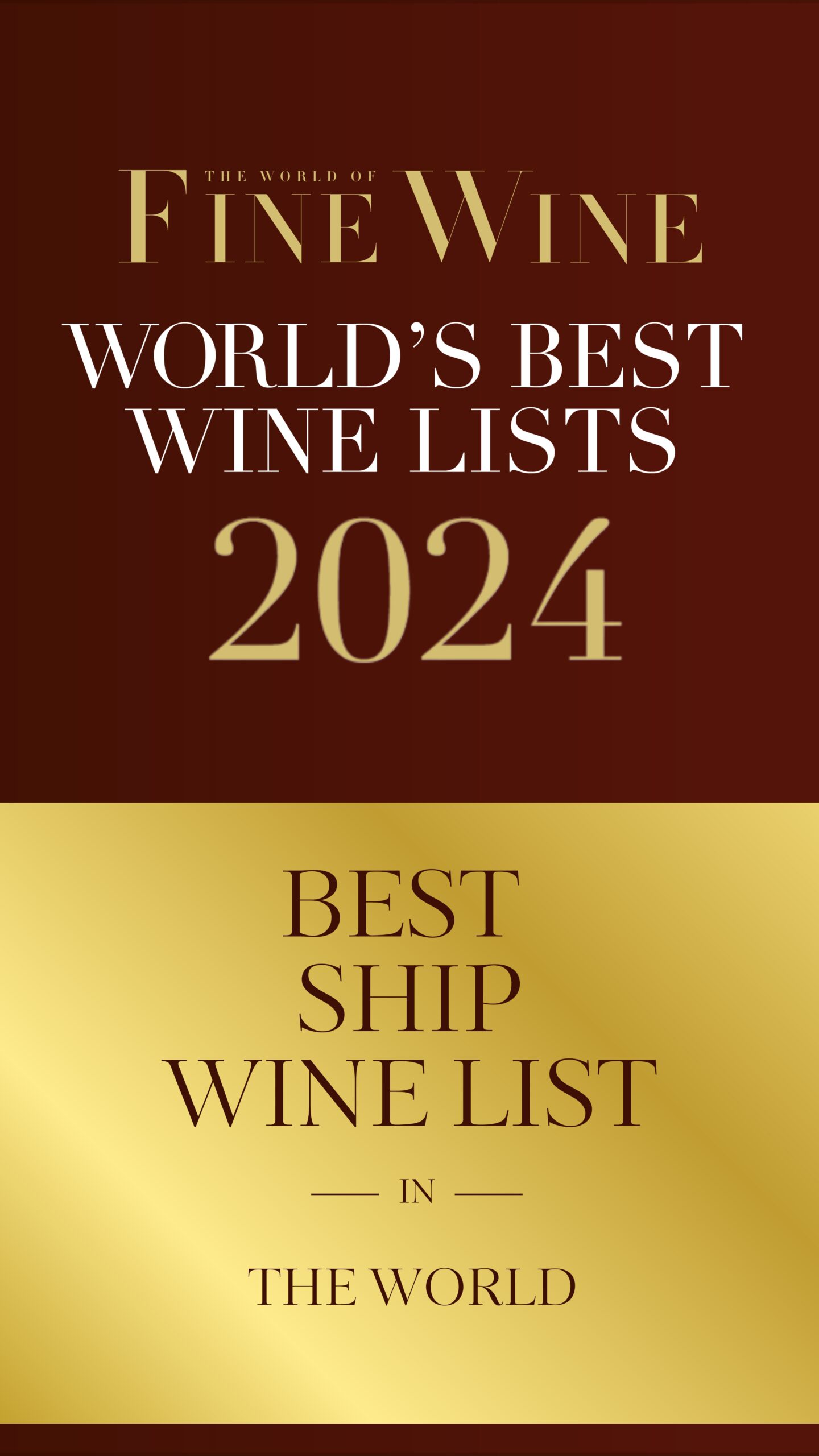 The World of Fine Wine magazine awards The World, Residences at Sea ...
